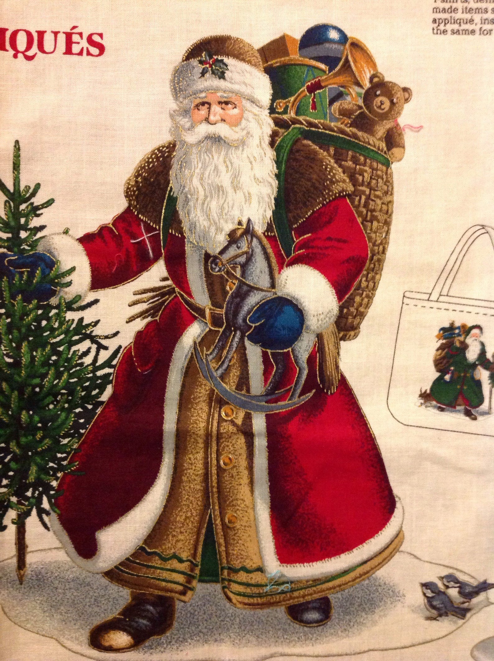 Olde Father Christmas Appliqués Vintage - Etsy