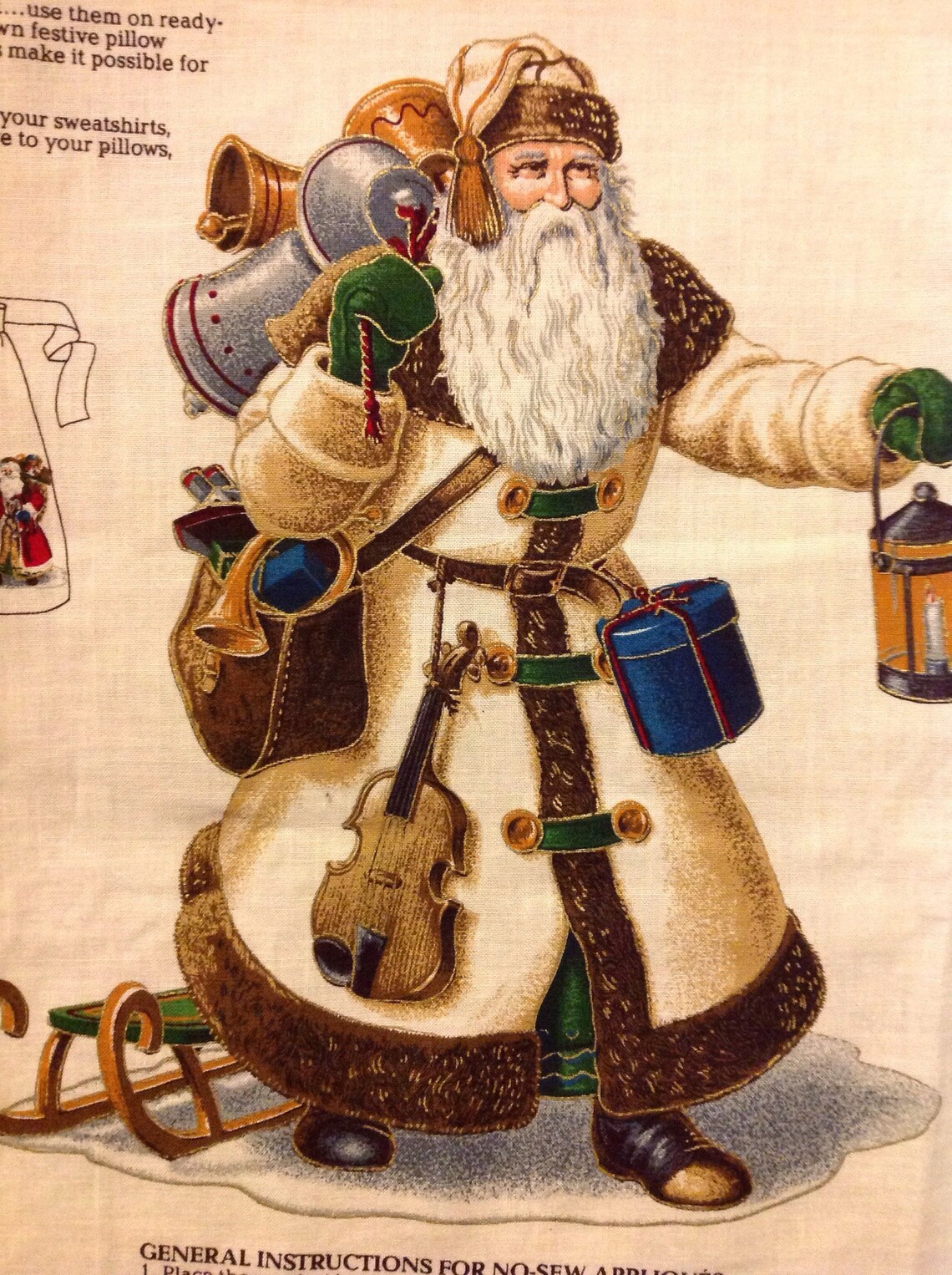 Olde Father Christmas Appliqués Vintage - Etsy