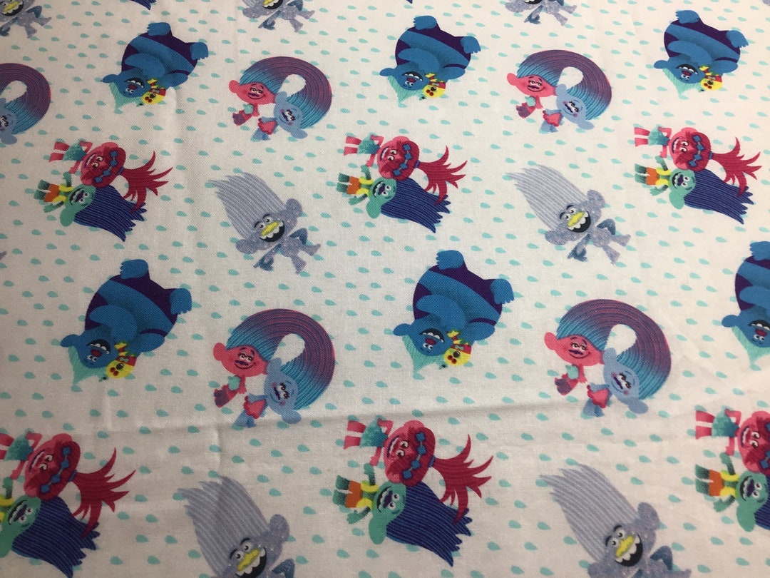 45/45 Troll Friends Toss Cotton Fabric Springs Creative Products 2017 ...