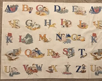 Alphabet Fabric - Etsy