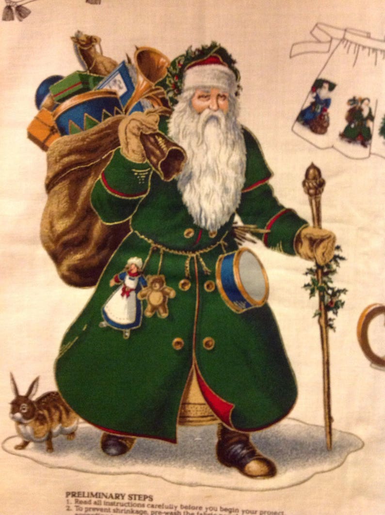 Olde Father Christmas Appliqués Vintage - Etsy