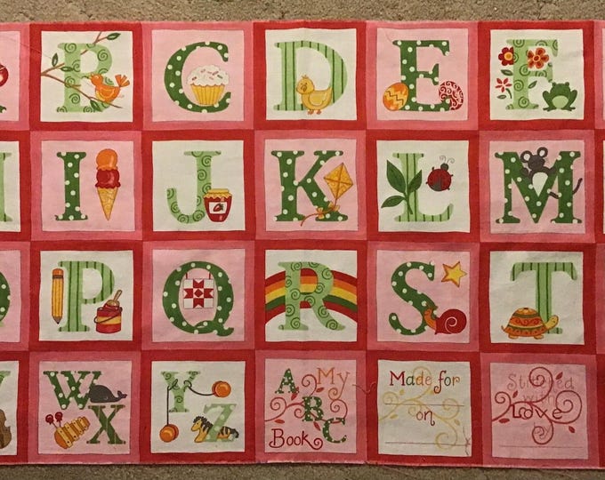 Love U Alphabet Squares Cotton Fabric Moda Deb Strain 23” Prewashed - Etsy