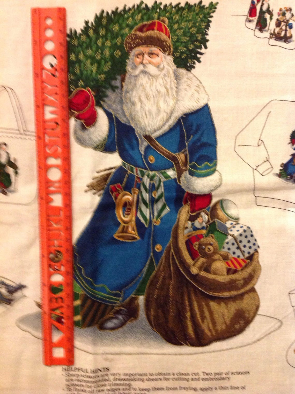 Olde Father Christmas Appliqués Vintage - Etsy