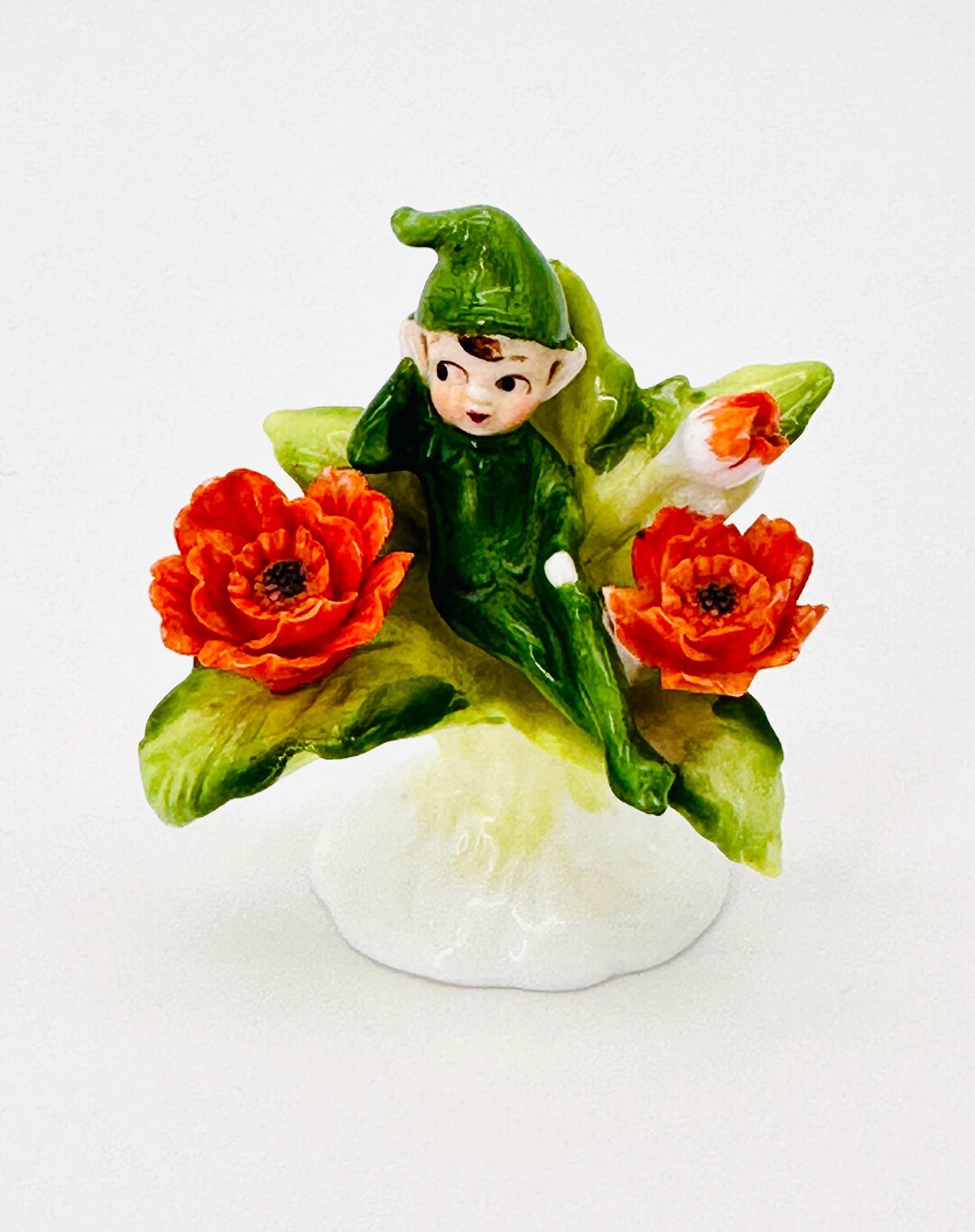 Vintage Pixie Figurine, Napcoware Bone China Pixie of the Month, C ...