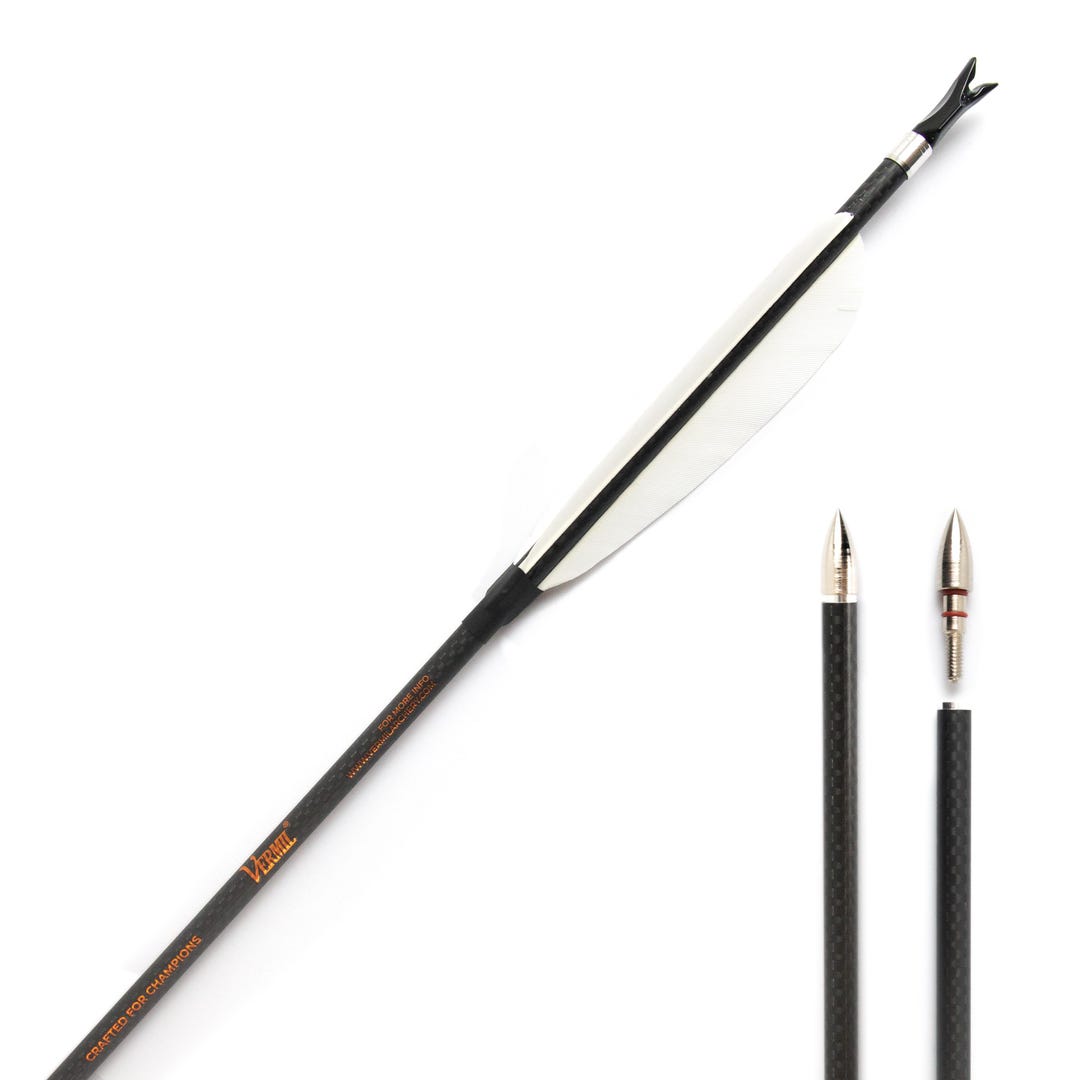 Vermil 3K Carbon Arrows – Premium Arrow for Traditional & Horseback ...