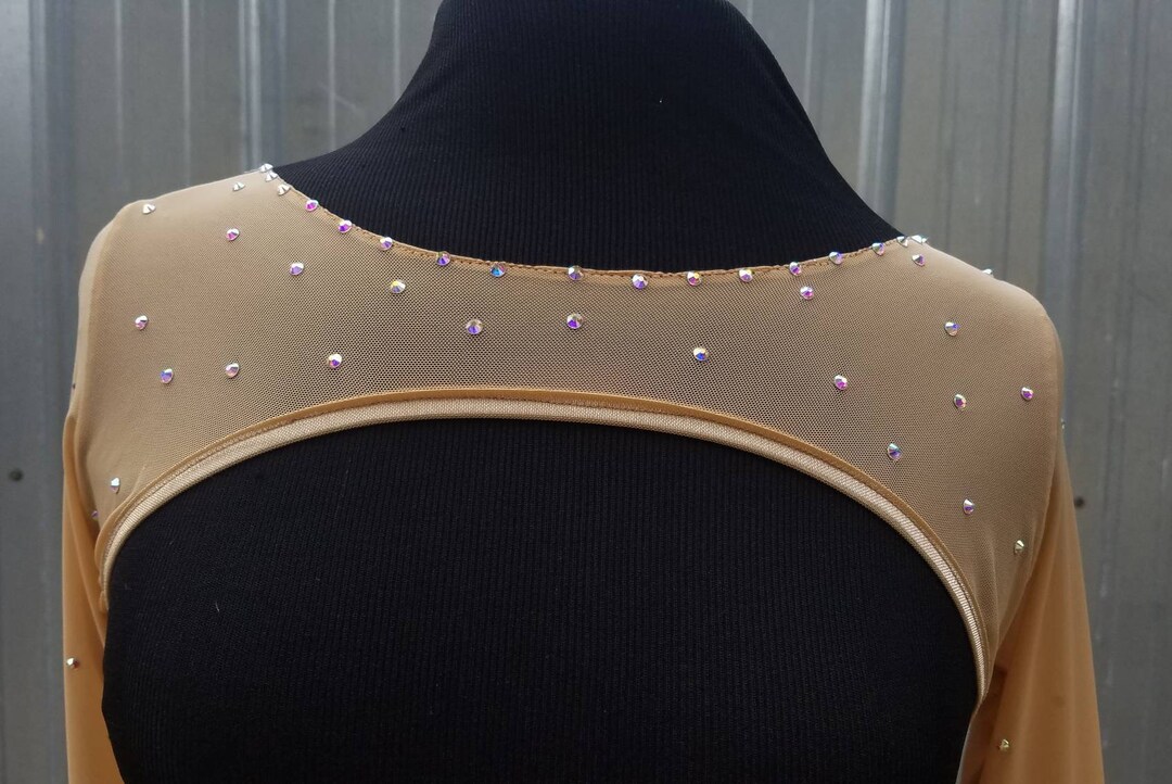 Mesh Shrug Top, Long Sleeve Shrug, Belly Dance Costume, Burlesque ...