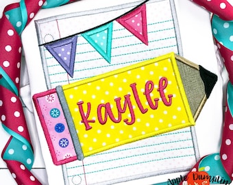 Back to School Applique | Etsy