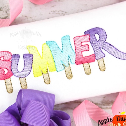 Summer Embroidery Design - Etsy