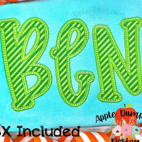 12 Sizes Farmhouse Lemonade Satin Applique Alphabet Complete - Etsy