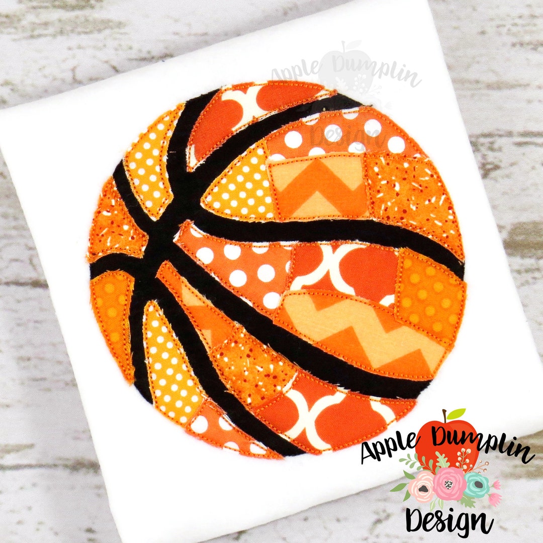 Basketball, Patchwork, Bean Stitch, Applique Design, Machine Embroidery ...