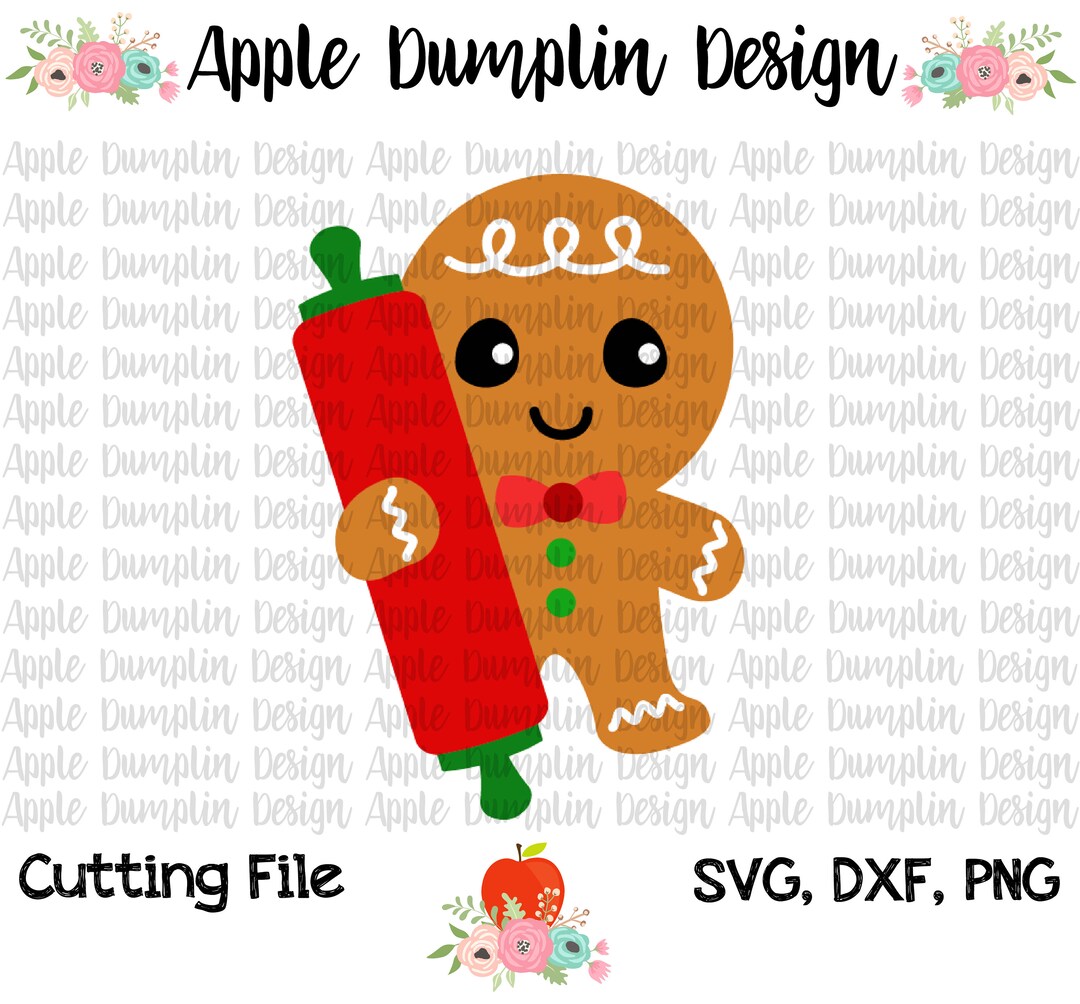 Gingerbread Man, Cutting File, SVG, DXF, PNG, Dish Towel Svg, Vector ...