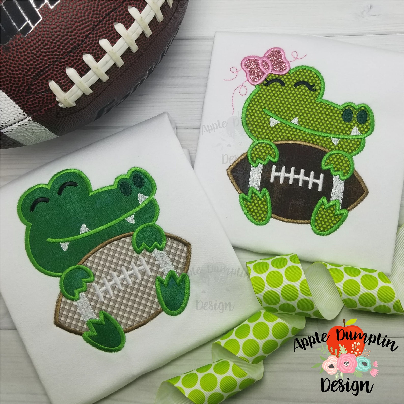 Gator Bundle Boy Girl Set Applique Design Machine - Etsy