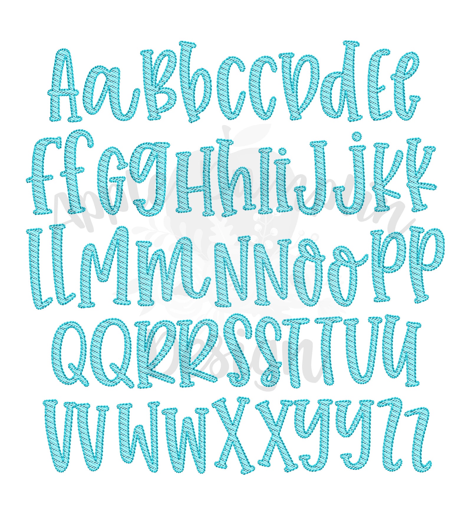 Farmhouse Lemonade SKETCH, Complete Alphabet, Embroidery Font, BX ...
