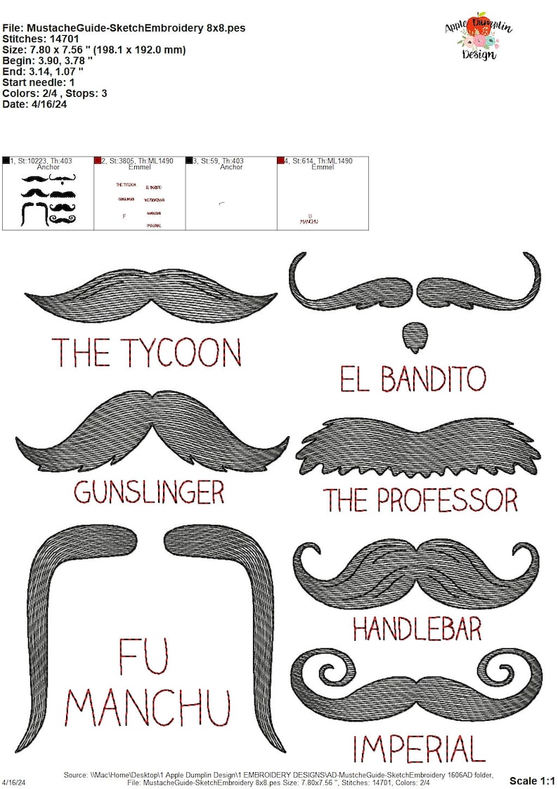 Mustache Guide, Sketch Embroidery Design, Moustache, Boy Embroidery ...