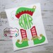 Elf Monogram Frame, Applique Design, Machine Embroidery, Christmas ...