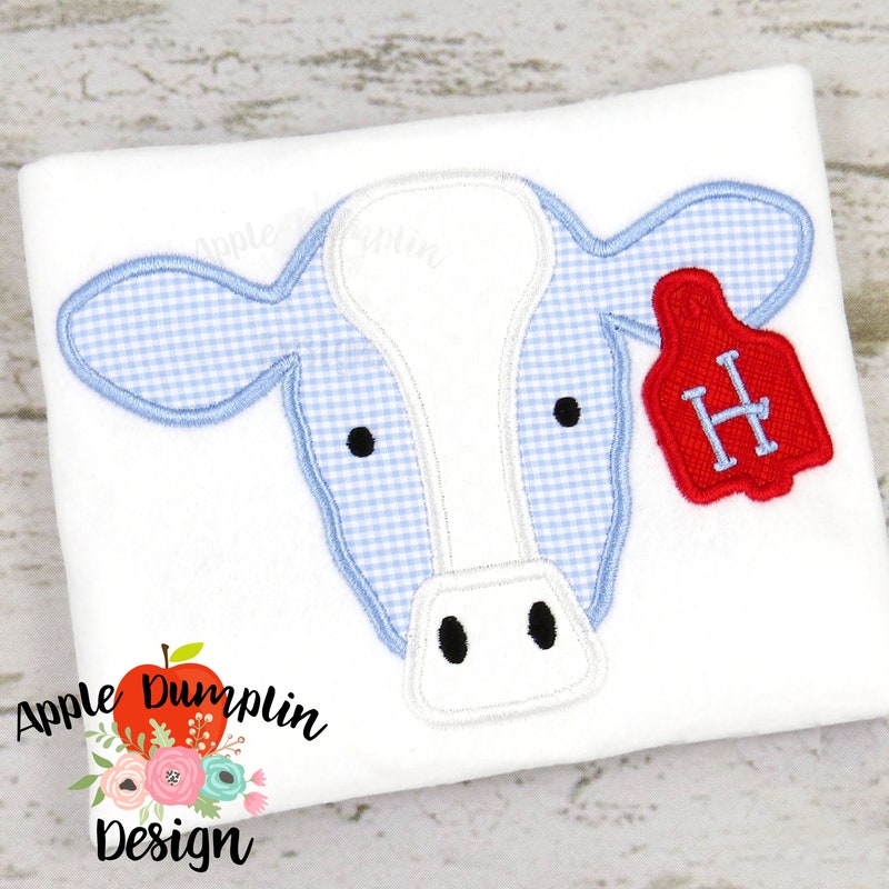 Cow Applique - Etsy