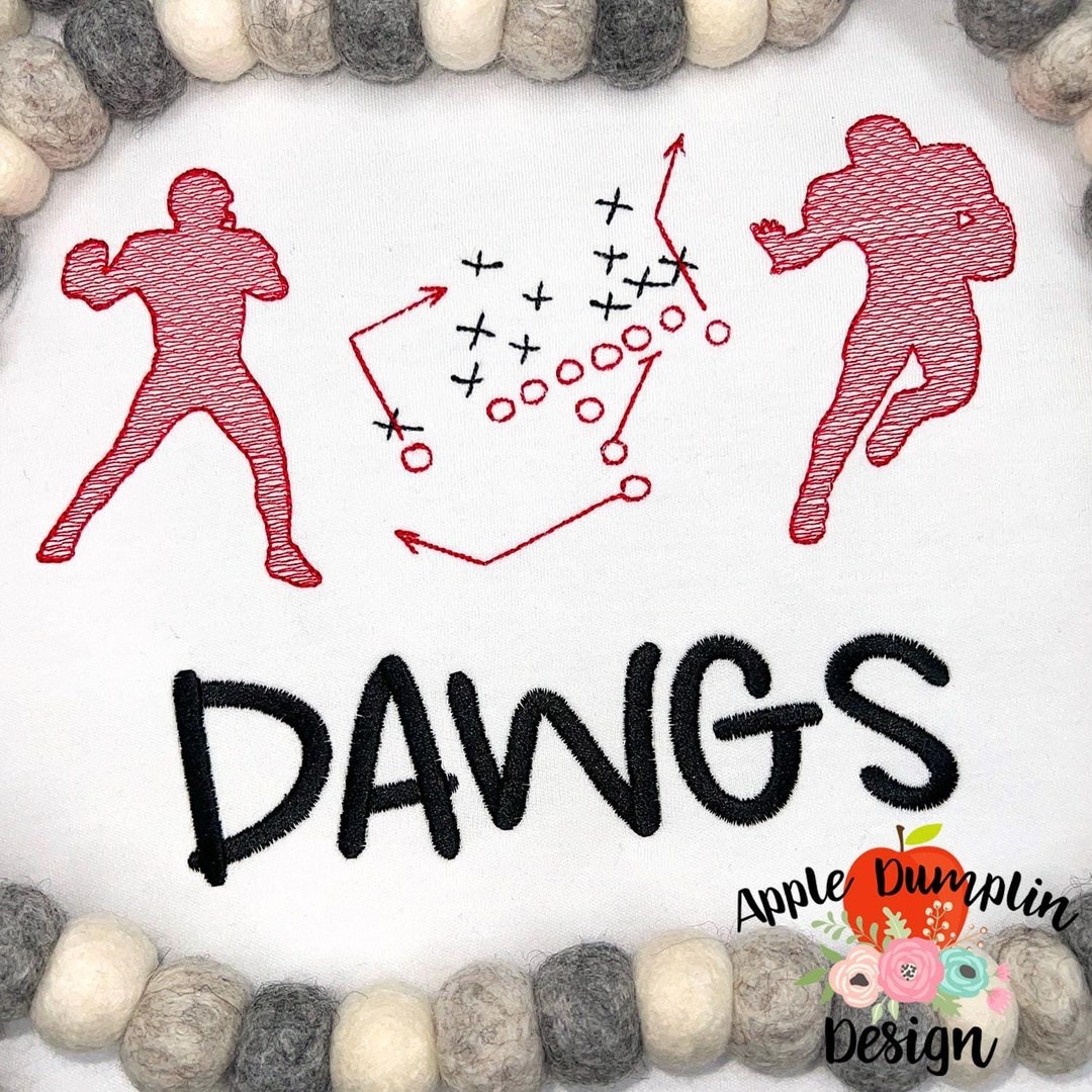 Football Plays Trio, Sketch Embroidery Design, Sports, School, Football ...