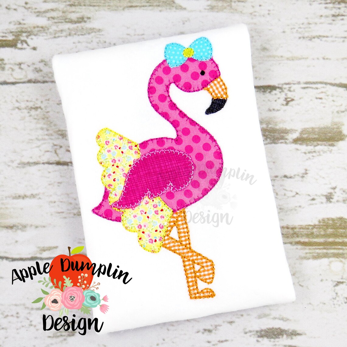 Flamingo, BLANKET STITCH, Applique Design, Machine Embroidery Design ...