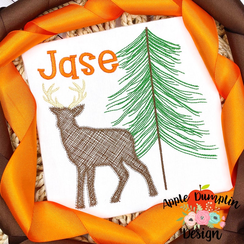 Deer Applique - Etsy