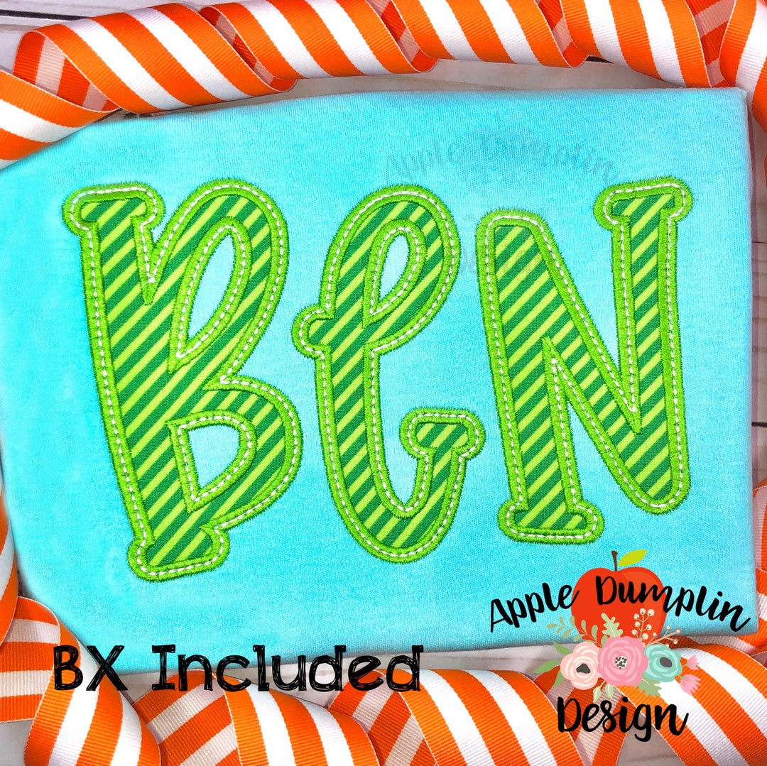 12 Sizes, Farmhouse Lemonade Satin Applique Alphabet, Complete Alphabet ...