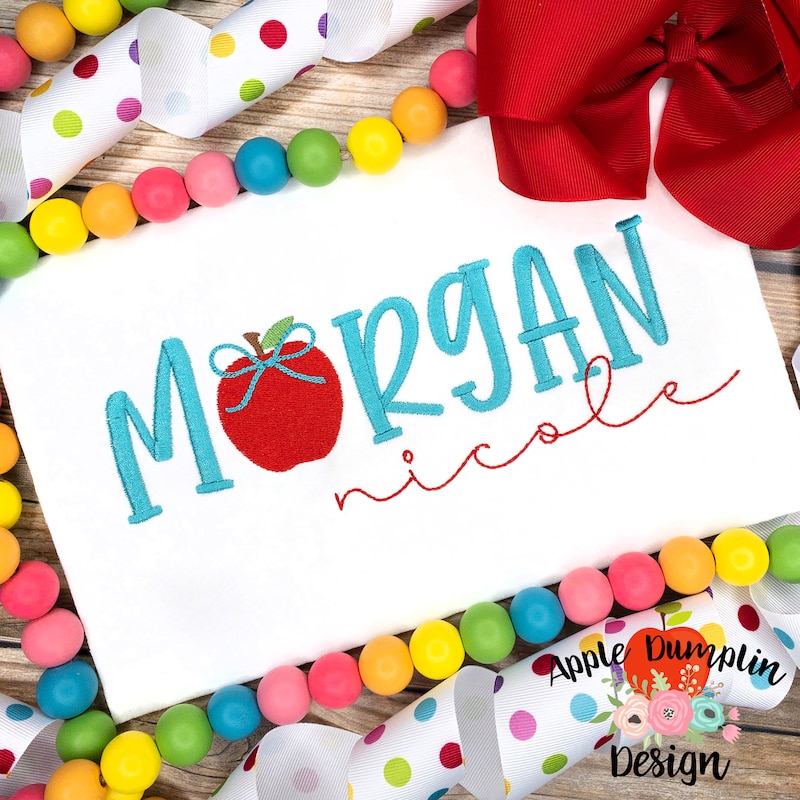 2 Inch Apple Bow - Etsy