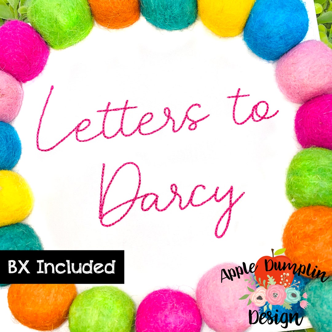 Letters to Darcy, Bean Stitch Alpha, Floss, Complete Alphabet ...