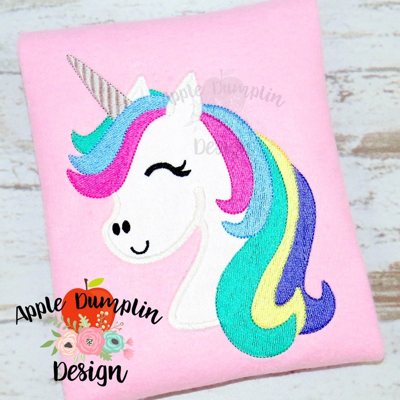 Unicorn Applique - Etsy