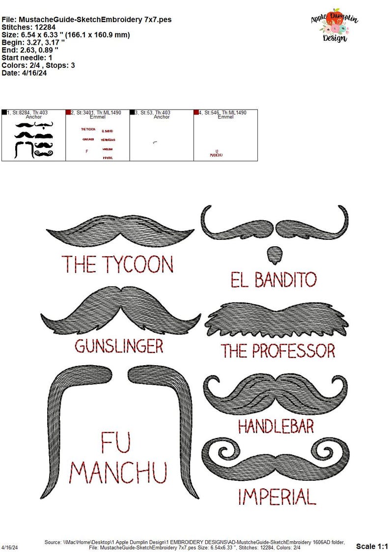 Mustache Guide, Sketch Embroidery Design, Boy Embroidery, Moustache ...