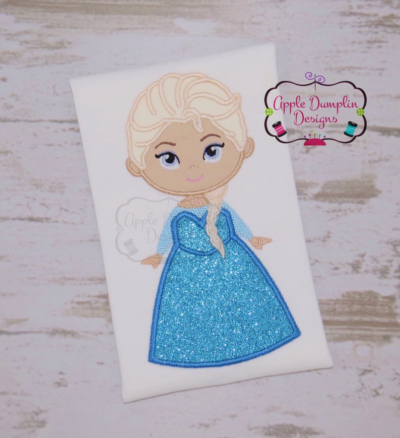 Frozen Elsa Applique Design, Machine Embroidery Design, Anna and Elsa, Frozen Embroidery, Frozen ...