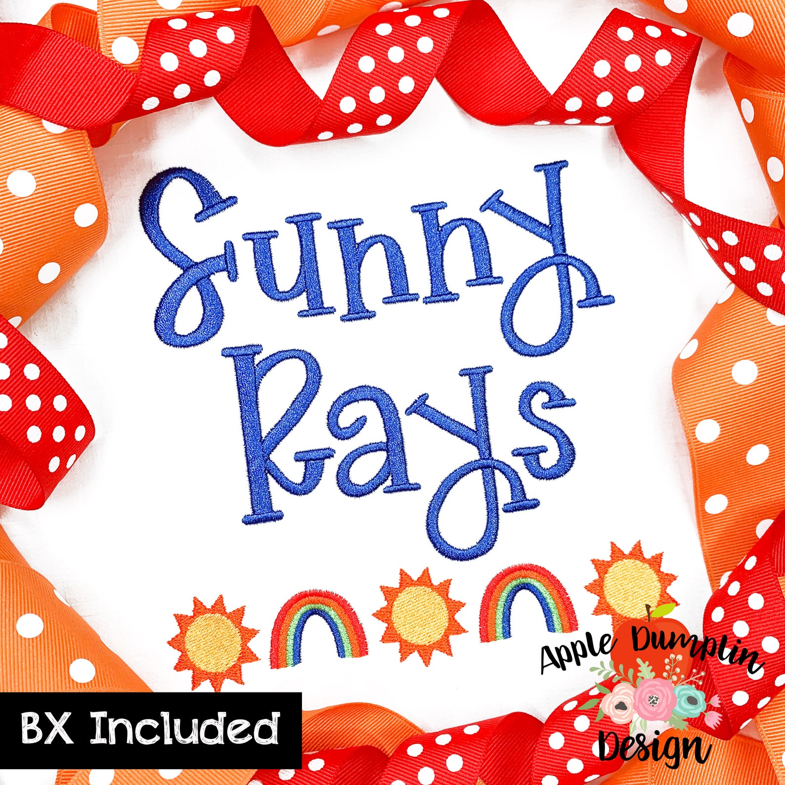 Sunny Rays, PLUS 2 Mini Embroidery, Complete Alphabet, Embroidery Font ...