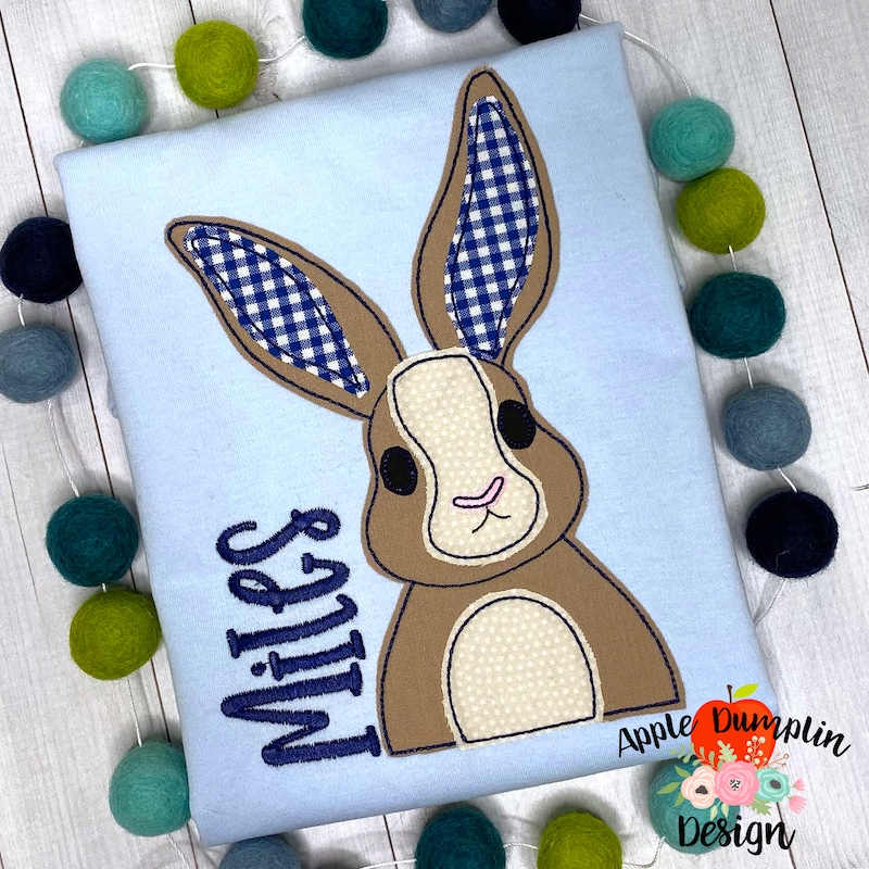 Bunny Applique - Etsy