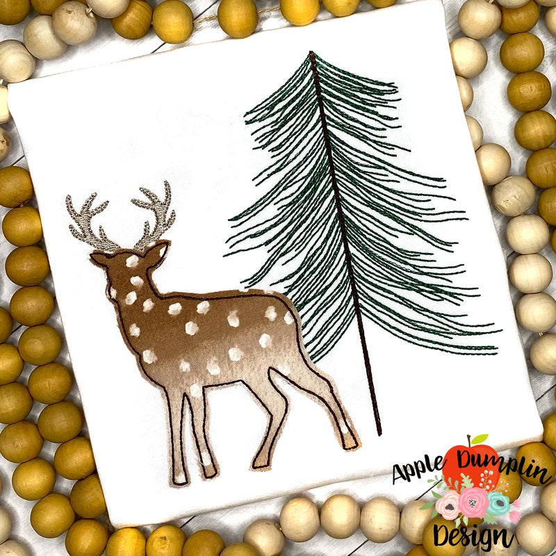 Deer Applique - Etsy