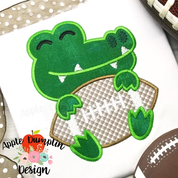 Gator Applique Design Machine Embroidery Design Summer | Etsy