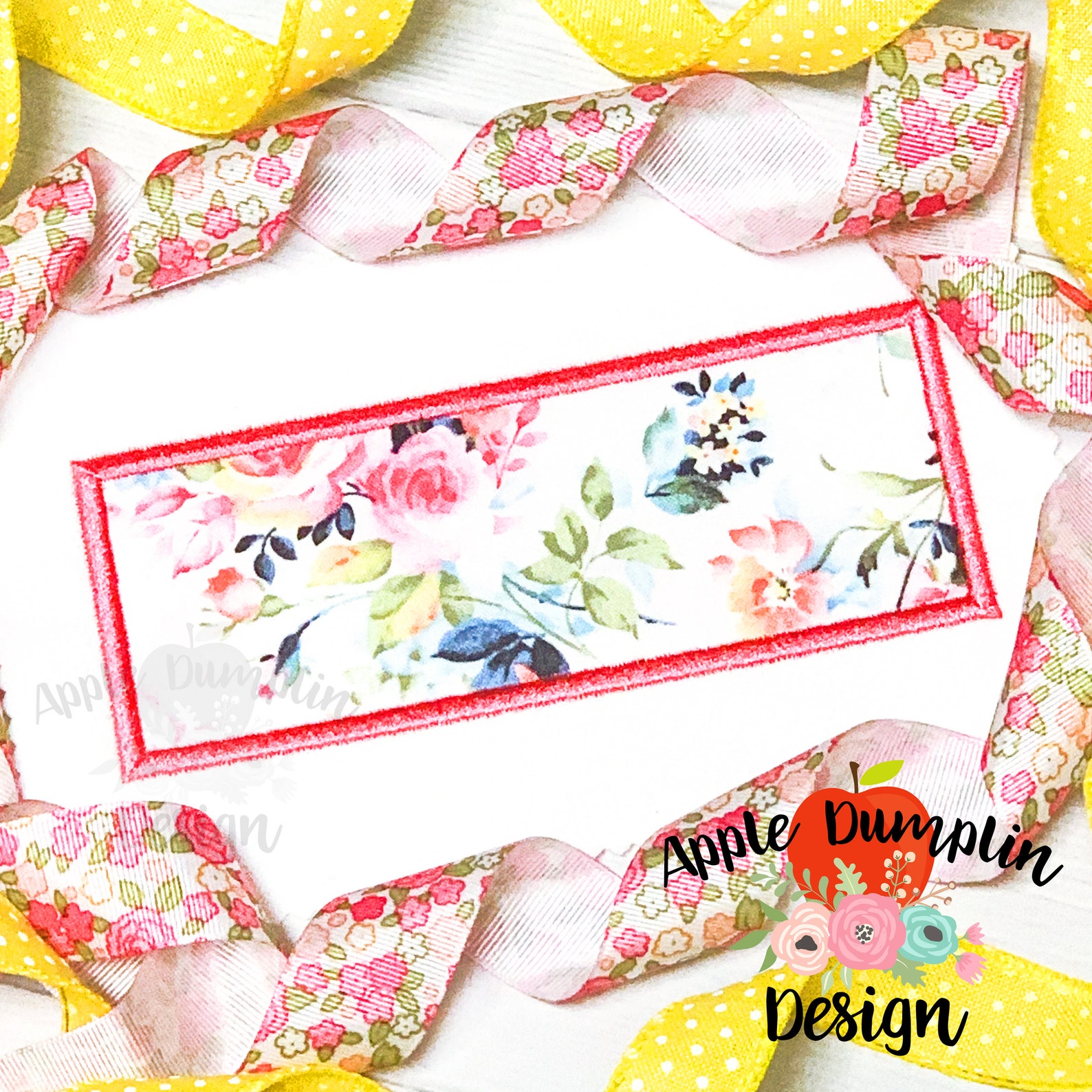 Banner, Satin Stitch, Applique Design, Machine Embroidery, Instant ...