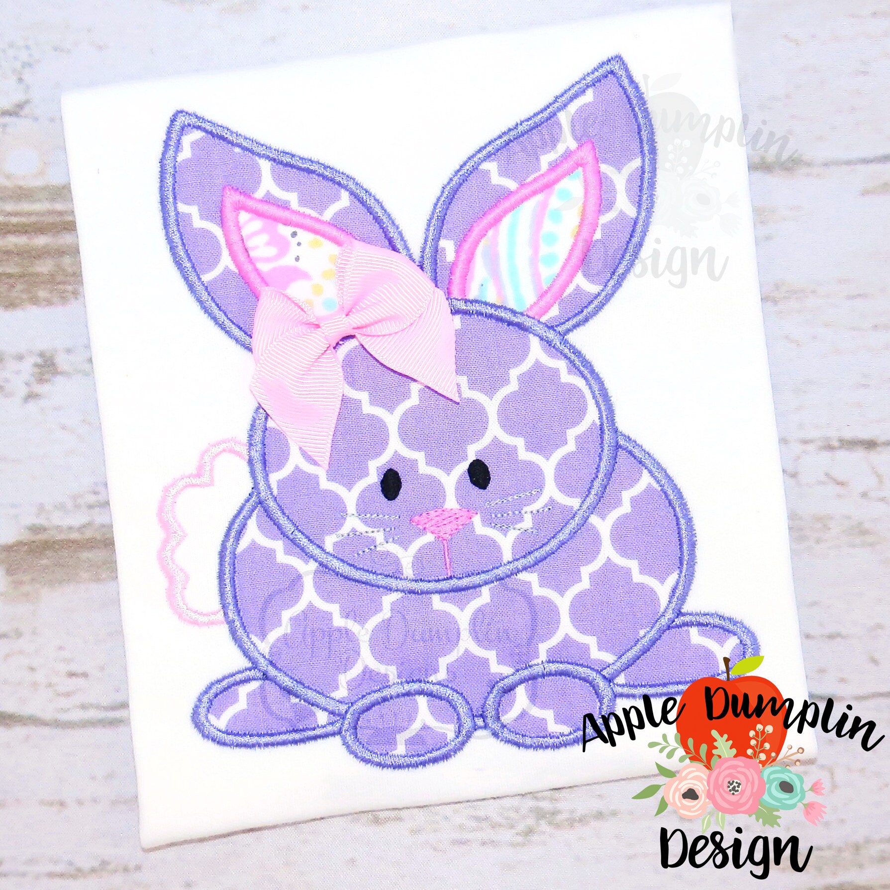 Bunny Applique Design Machine Embroidery Easter Embroidery - Etsy
