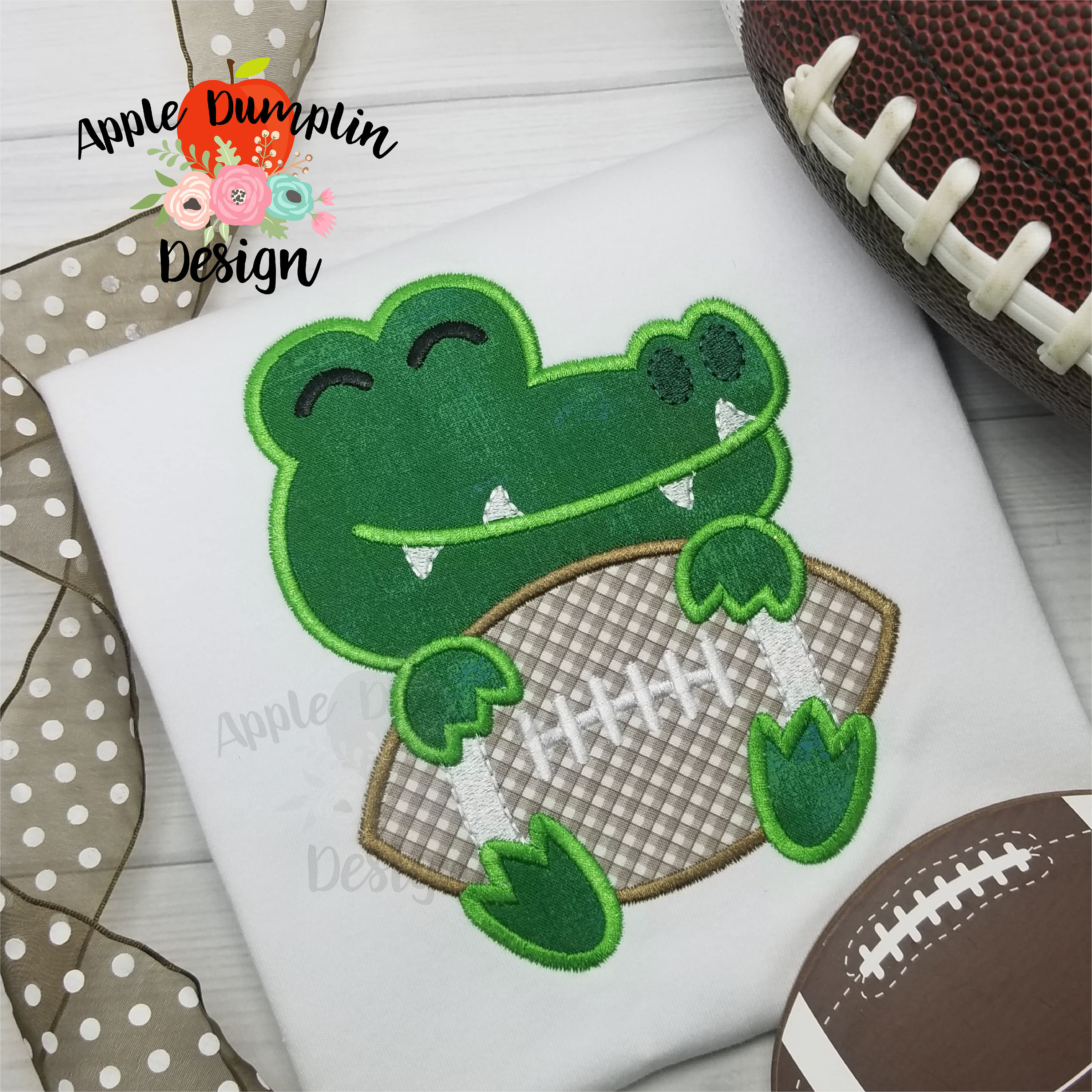 Gator Applique Design Machine Embroidery Design Summer | Etsy