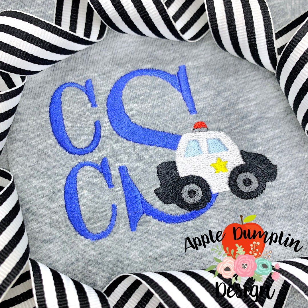 Police Car, Mini, Machine Embroidery, Instant Download, Sheriff ...