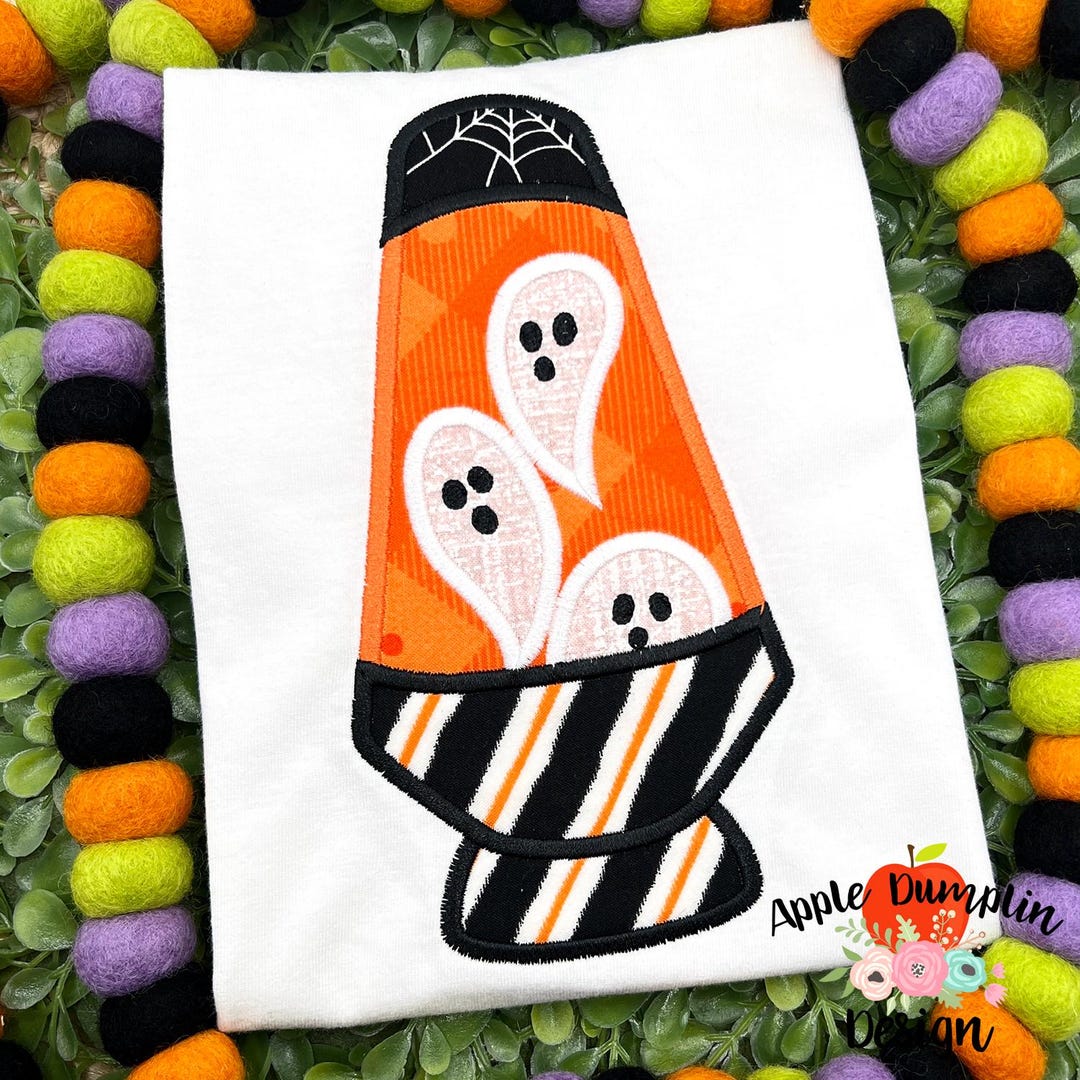 Ghost Lava Lamp, Satin Stitch, Applique Design, Embroidery Design ...