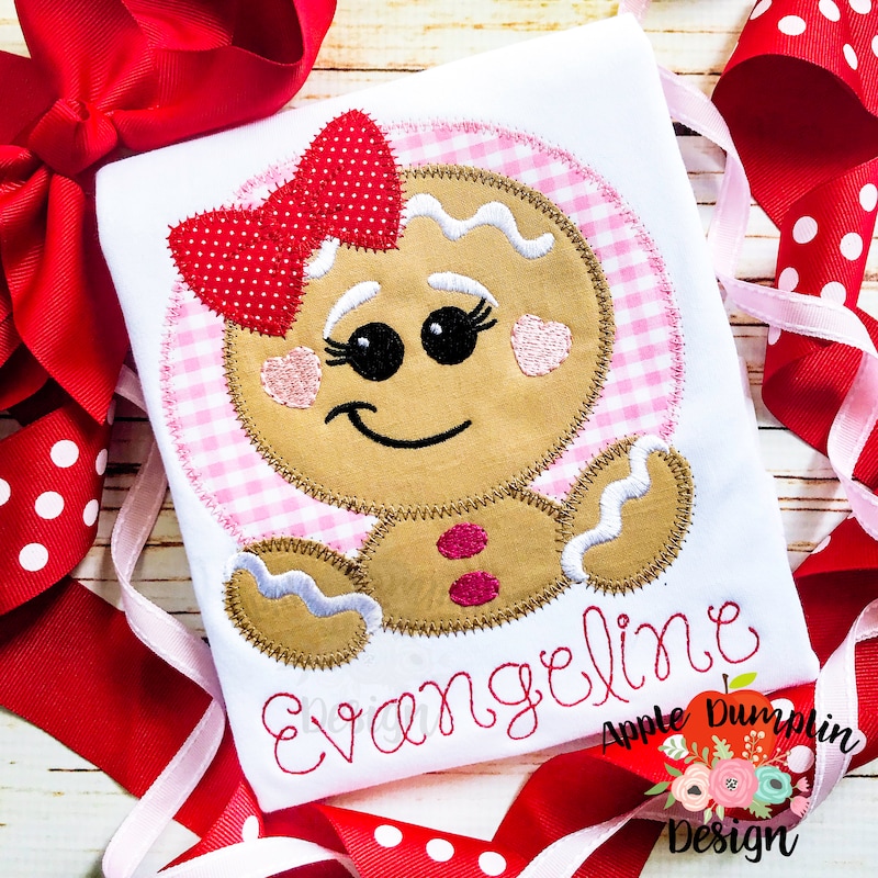 Gingerbread Applique - Etsy