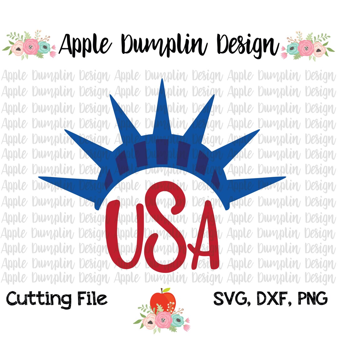 Liberty Crown, Cutting File, SVG, DXF, Png, Vector File, Silhouette ...