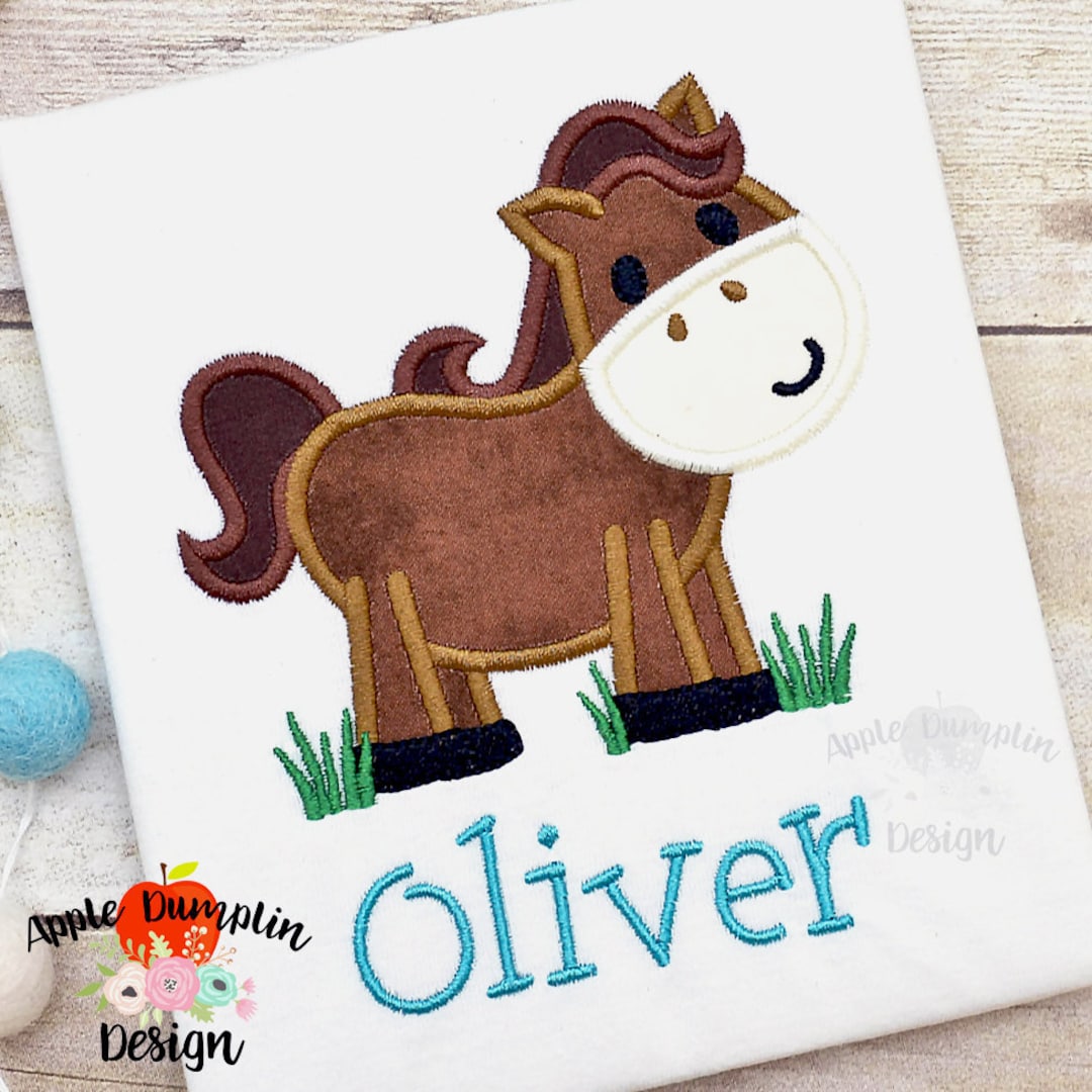 Horse, Applique Design, Instant Download, 5x5, 6x6, 7x7, 8x8 - Etsy