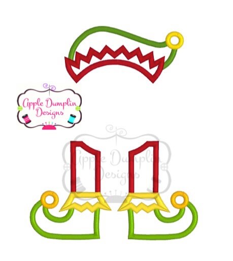 Elf Monogram Frame Applique Design Machine Embroidery - Etsy