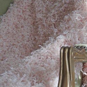 Blush Pink Shag Fringe Fur Throw. Elegant Photography Prop. Romantic ...