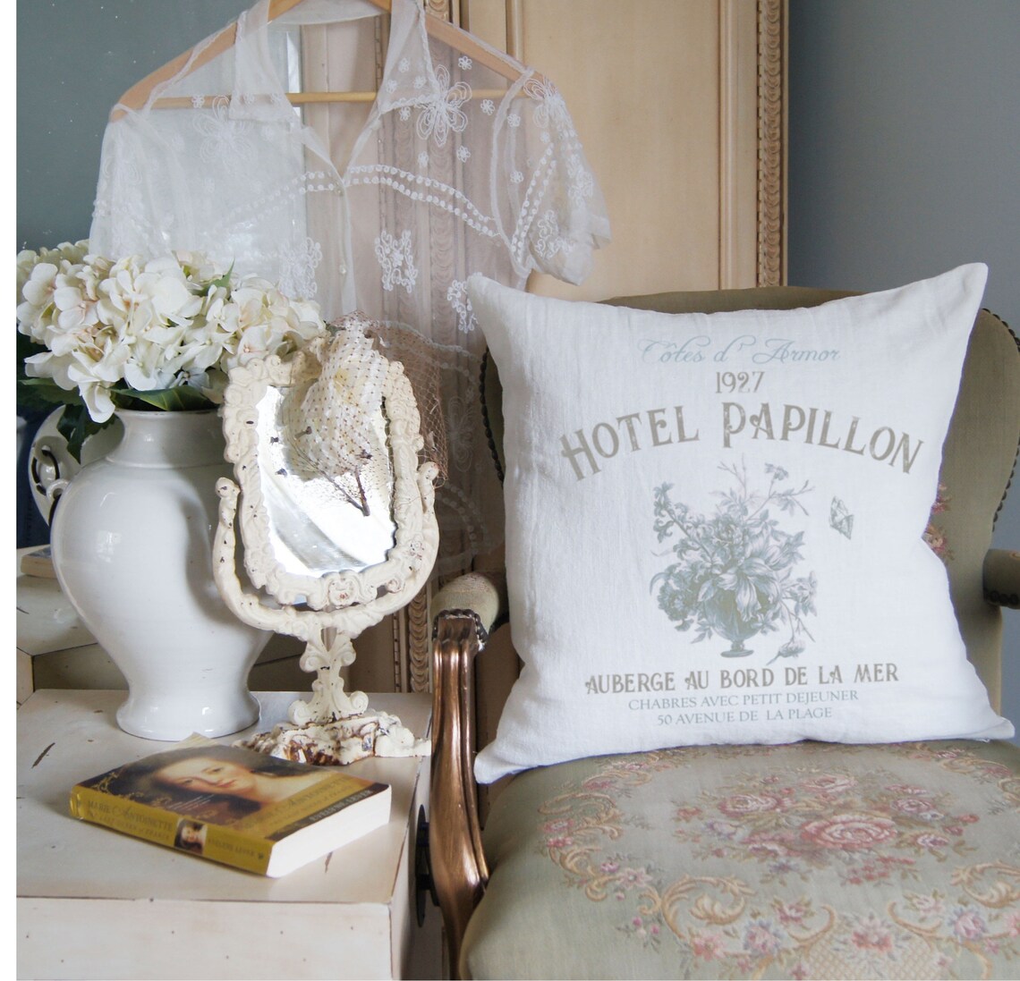 French Country Pillow Cover Personalized Home Decor Cottage - Etsy