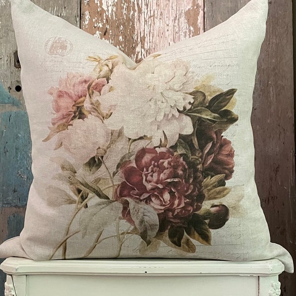 Peony Pillow - Etsy