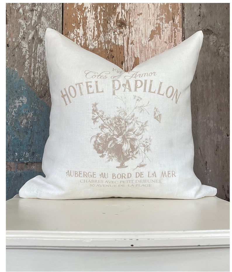 French Country Pillow Cover, Personalized Home Decor, Cottage Chic ...