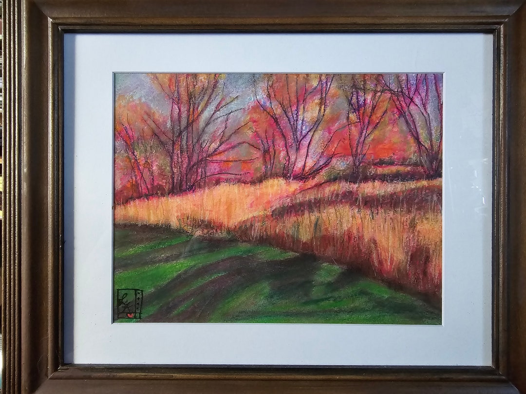 Eagle Creek Autumn, Pastel Landscape, Alcohol Painting, 140lb Paper ...