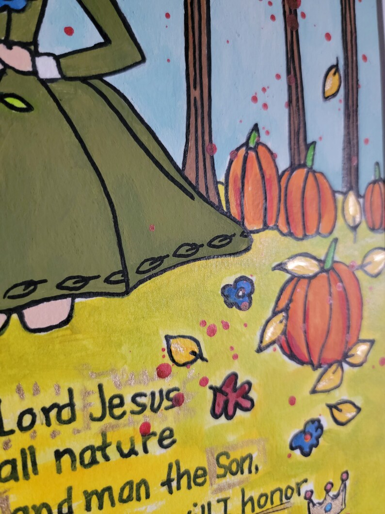 Art Painting Abstract, Fairest Lord Jesus, Fall Autumn Harvest, Mixed ...