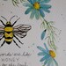 A Proverb, Art Watercolor Painting, Honeybee Bumblebee Flowers, Daisies ...
