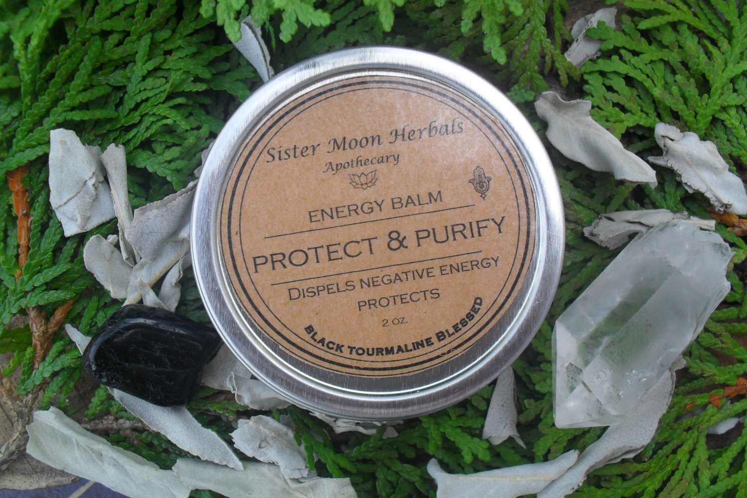 Protect & Purify Balm Black Tourmaline Protection Quartz | Etsy